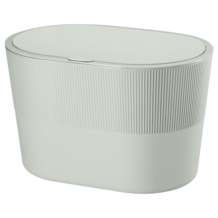 KINNASJÖ coş gunoi, cu capac autoadeziv/verde, 4 l - IKEA