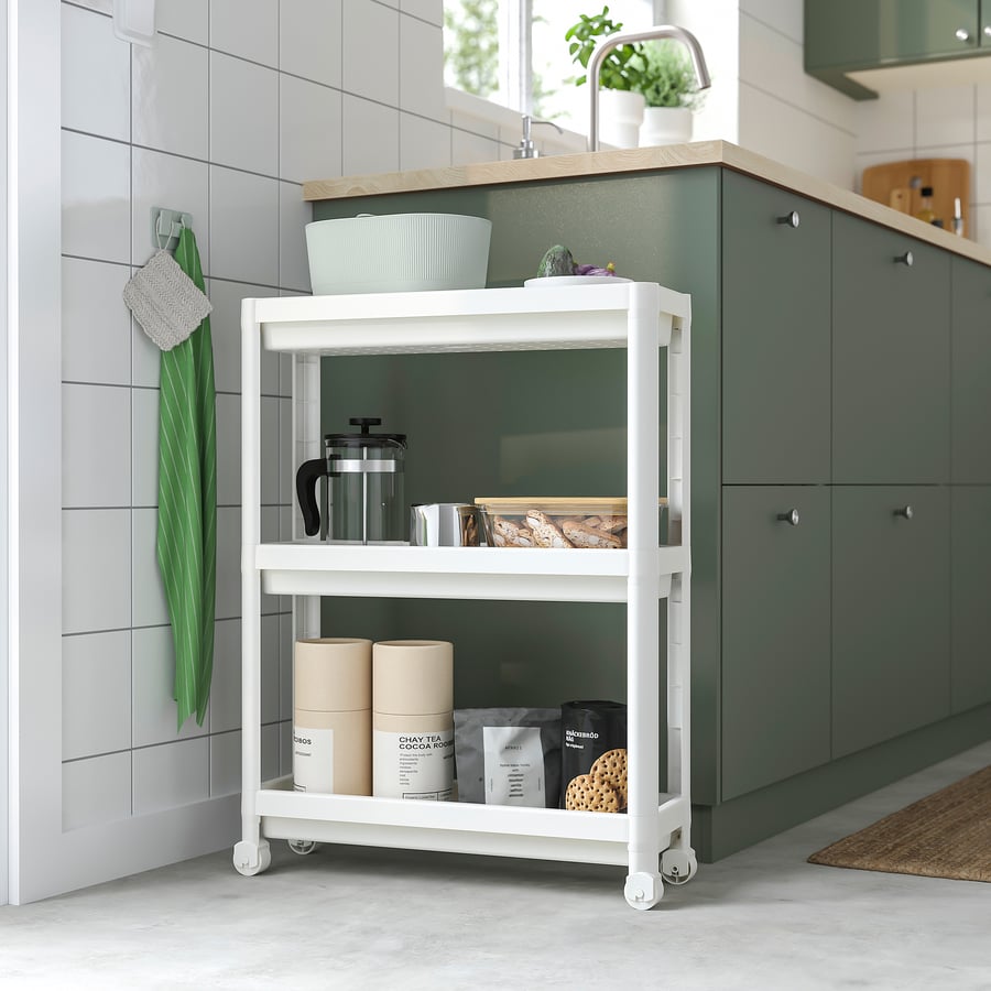 KINNASJÖ coş gunoi, cu capac autoadeziv/verde, 4 l - IKEA