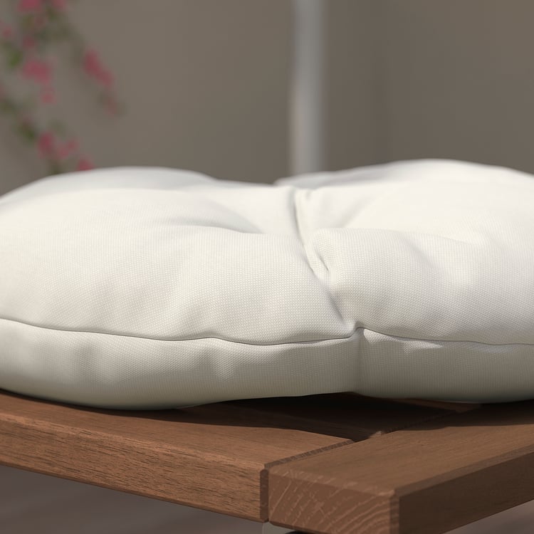 KUDDARNA pernă scaun exterior, gri deschis-bej, 35 cm - IKEA