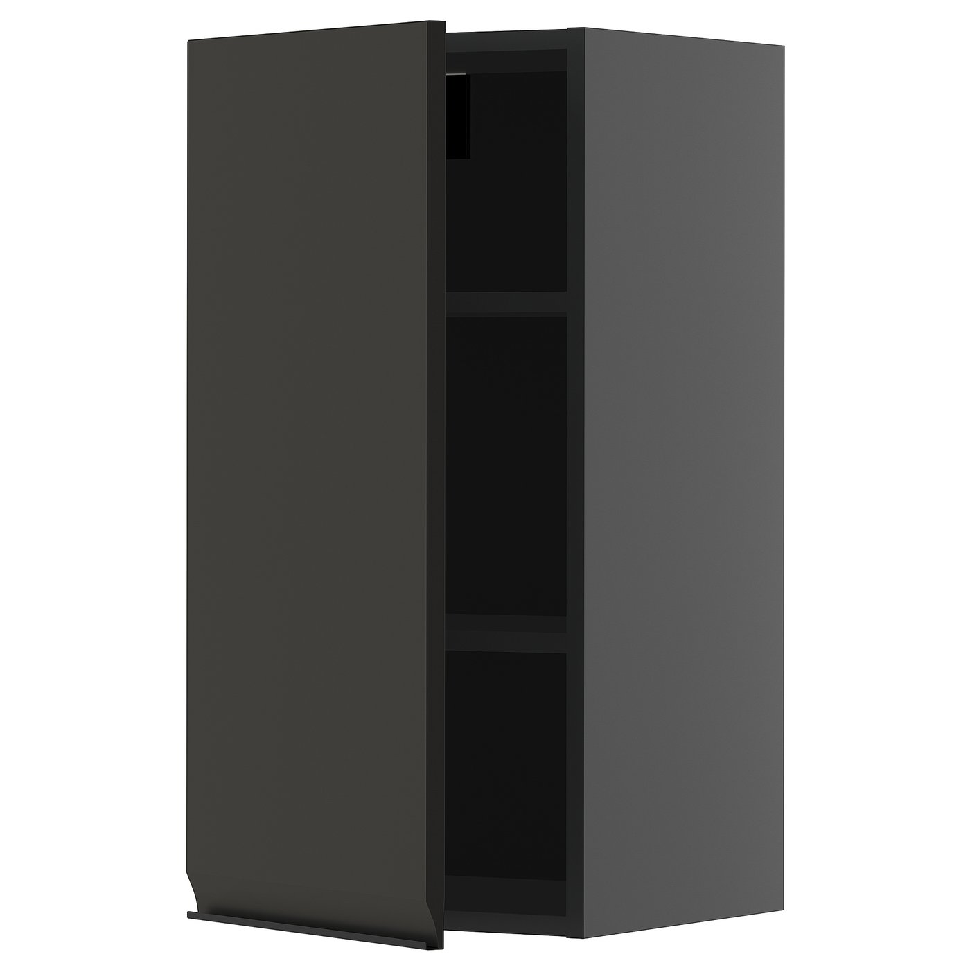 METOD corp suspendat cu poliţe, negru-gri/Upplöv mat antracit, 40x80 cm ...