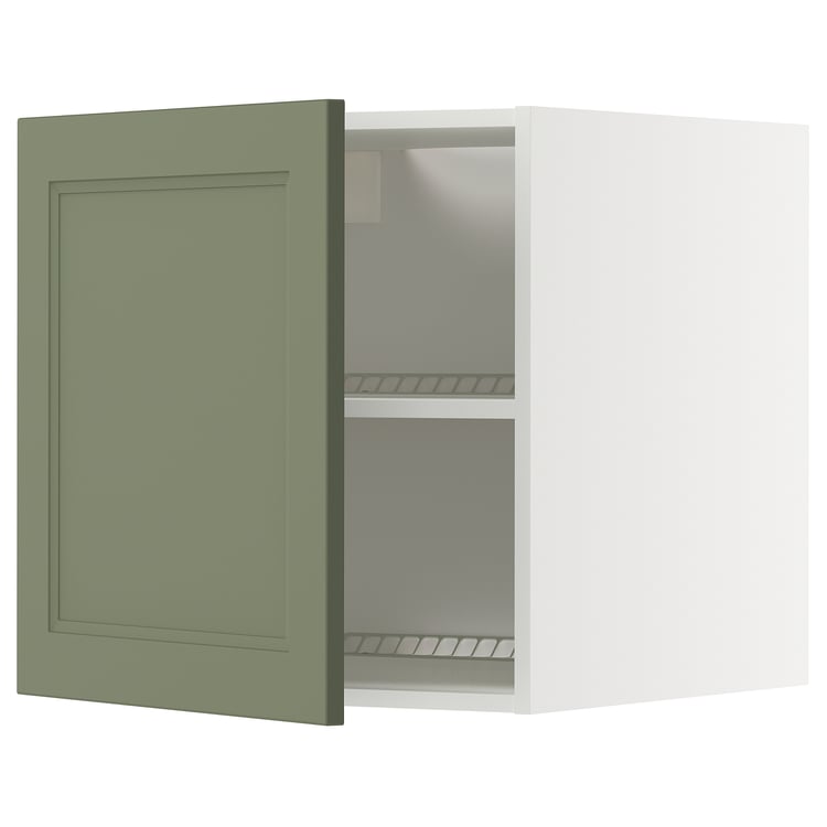 METOD corp suspendat frigider/congelator, alb/Axstad gri-verde, 60x60 ...