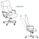 MILLBERGET scaun rotativ, Murum maro-auriu - IKEA