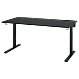 MITTZON birou, furnir frasin vopsit negru/negru, 160x80 cm - IKEA