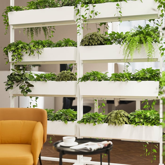 MITTZON cadru+rotile/recipiente, alb, 85x205 cm - IKEA