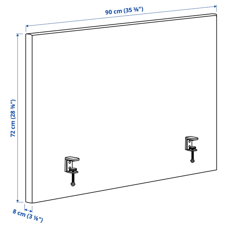 MITTZON paravan fonoabsorbant birou, Gunnared bej, 90x72 cm - IKEA