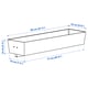 MITTZON recipient pentru cadru cu rotile, alb, 80x14 cm - IKEA