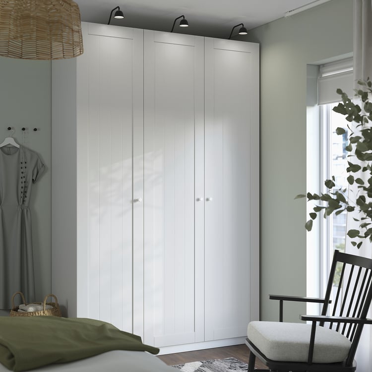 PAX / GULLABERG combinaţie dulap, alb/alb, 150x60x236 cm - IKEA