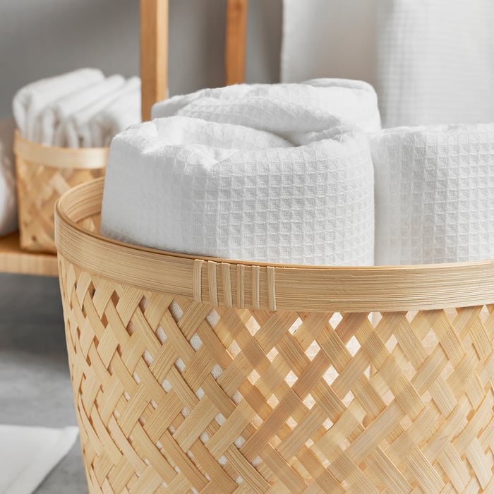 SALUDING Coş rufe, lucrat manual bambus, 50 l - IKEA