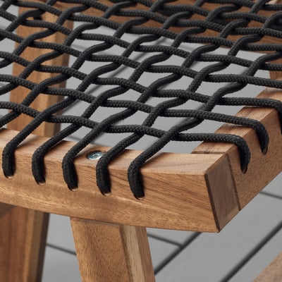 STACKHOLMEN taburet exterior, maro deschis vopsit, 48x35x43 cm - IKEA