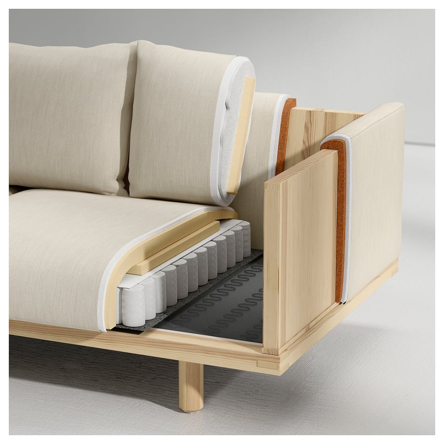 STOCKHOLM 2025 canapea 3 locuri, Sundhamn bej - IKEA