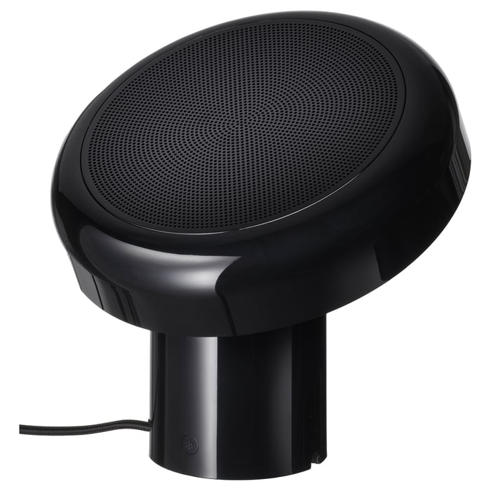 BLOMPRAKT Bluetooth zvučnik-lampa, crna - IKEA