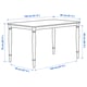DANDERYD / SKOGSTA sto i 4 stolice, borov furnir crna/crna, 130 cm - IKEA