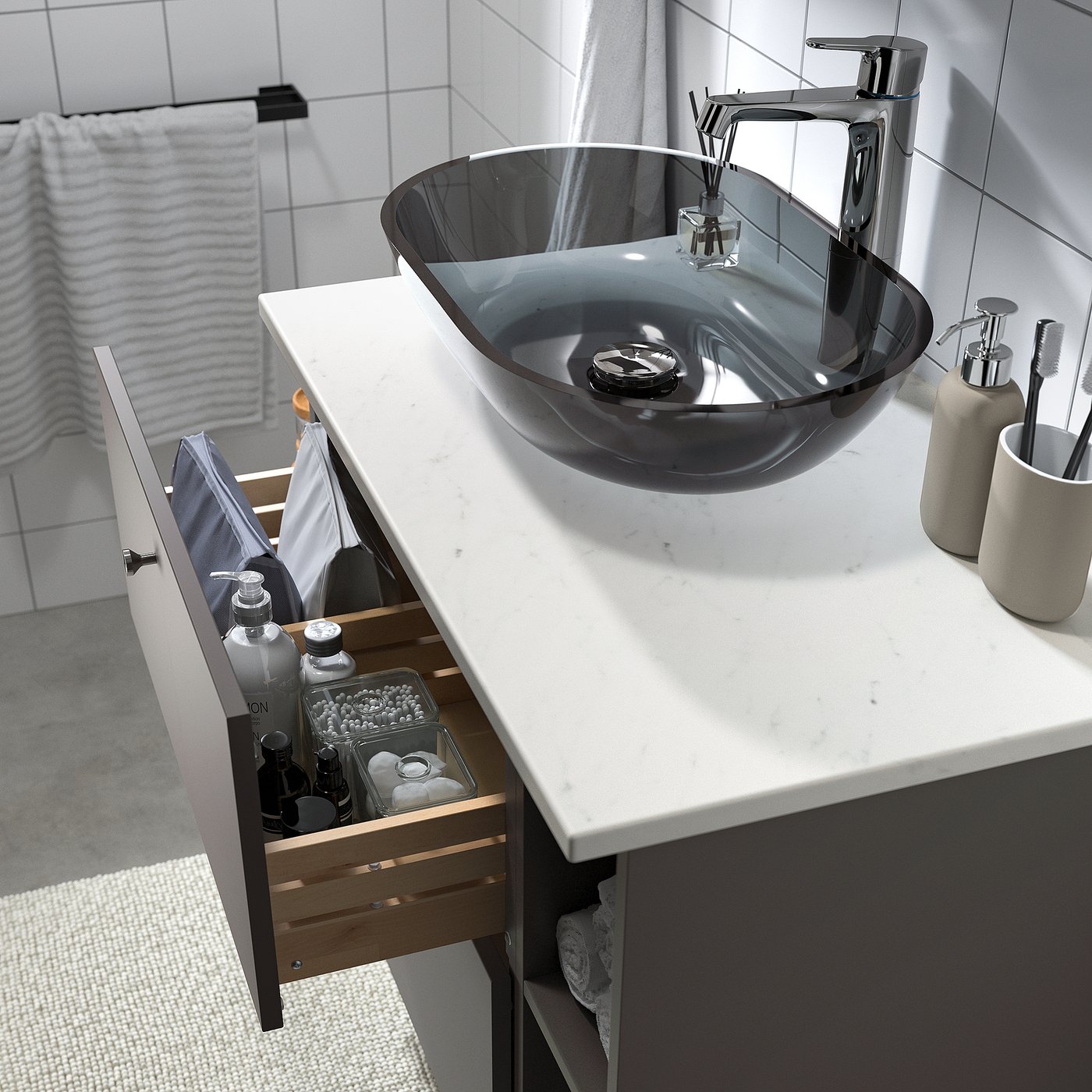 MONTIKEA IKEA Crna Gora Montenegro Черногория GODMORGON/TOLKEN / OXMYREN Postolje s pločom i ...