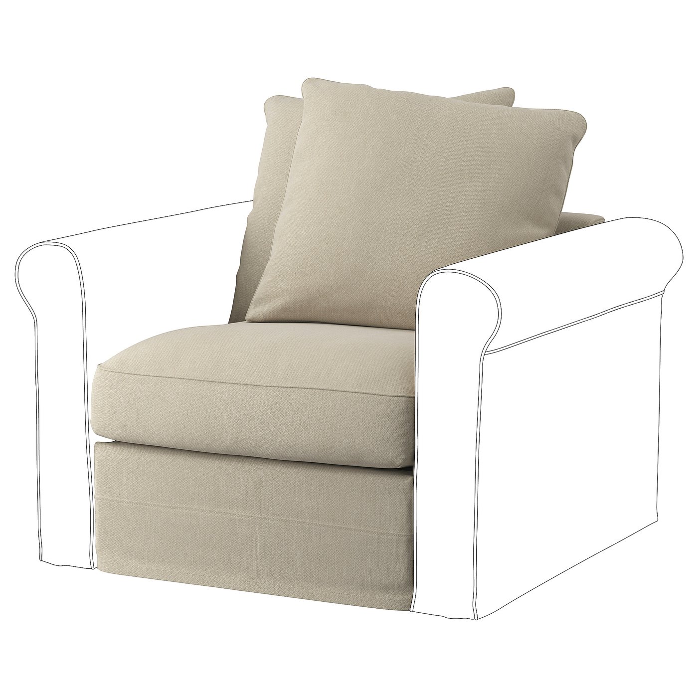 GRÖNLID Navlaka za jednosed, Sporda natur | MONTIKEA