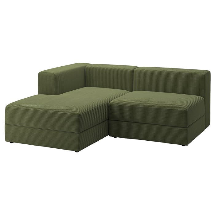 JÄTTEBO modul.sofa s 2,5 sed. i lenjivcem, levo/Samsala tamnožuta ...