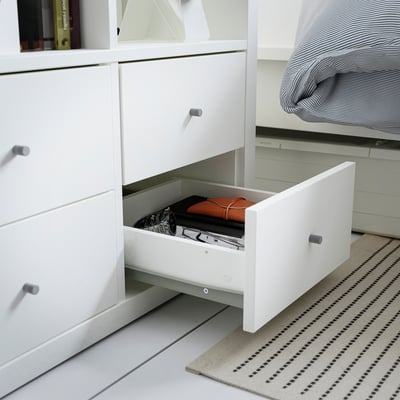 KALLAX spojene police, s 4 fioke/bela, 77x77 cm - IKEA