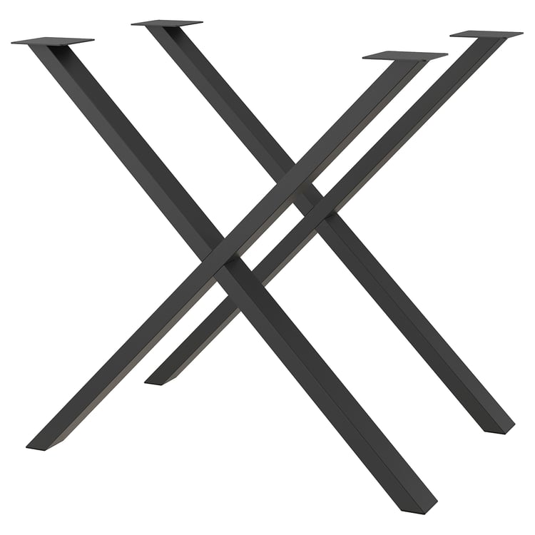 SKÅLSTA noga stola, X oblik Crnosiva - IKEA
