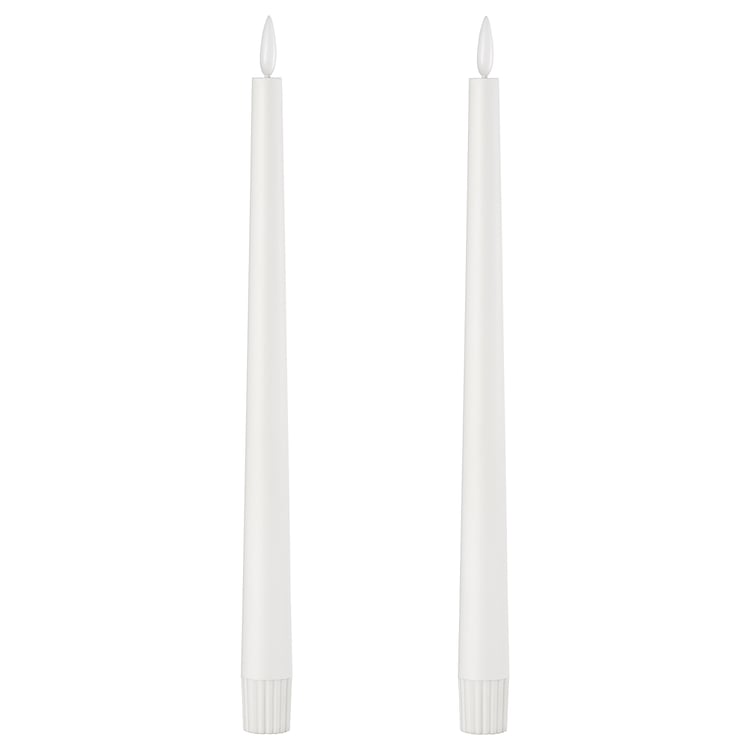 SMÅLOM LED kupasta sveća, na baterije bela - IKEA