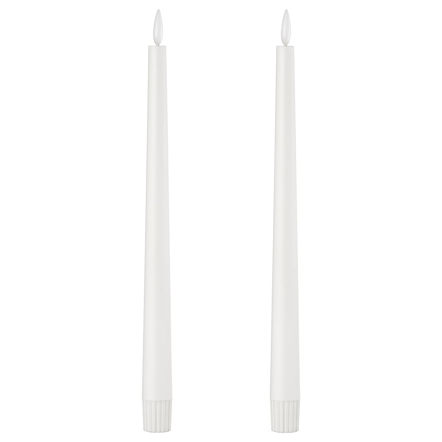 SMÅLOM LED kupasta sveća, na baterije bela - IKEA