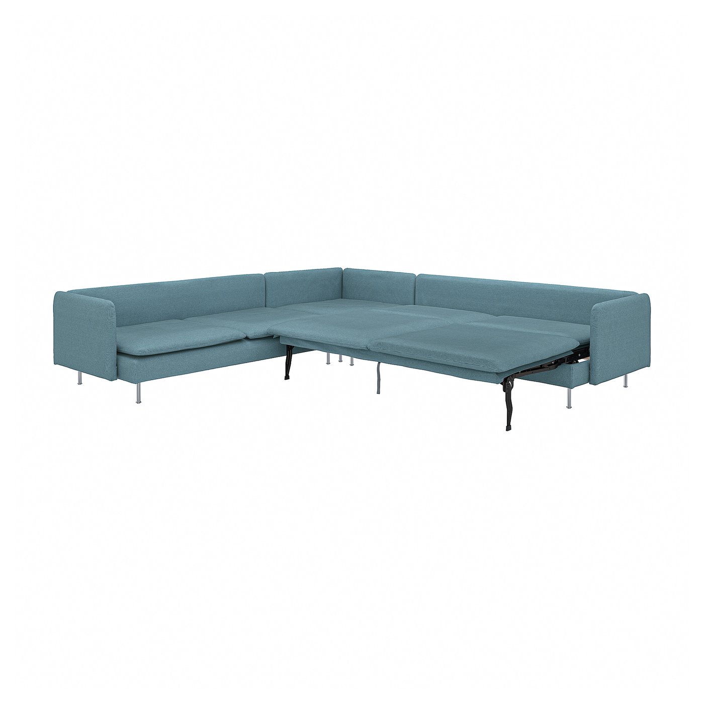 SÖDERHAMN ugaona sofa ležaj, 6-sed, Fridtuna tamnosiva-plava - IKEA