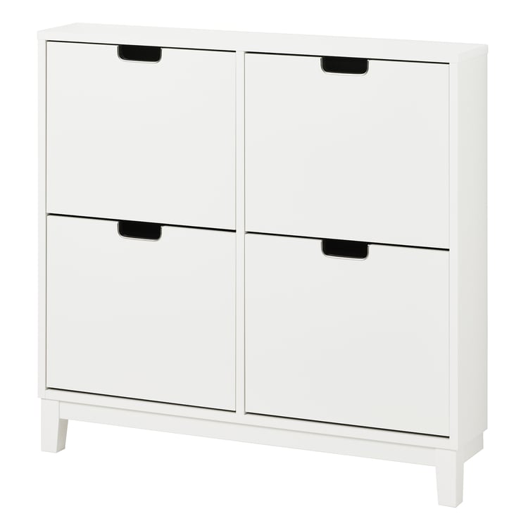 STÄLL cipelarnik s 4 odeljka, bela, 96x17x90 cm - IKEA