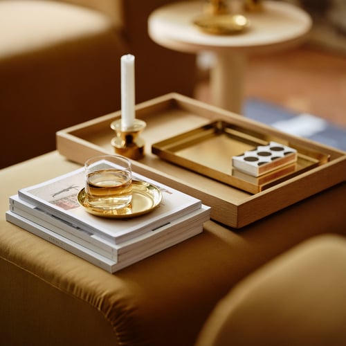 STOCKHOLM 2025 činija i posuda, boja mesinga - IKEA