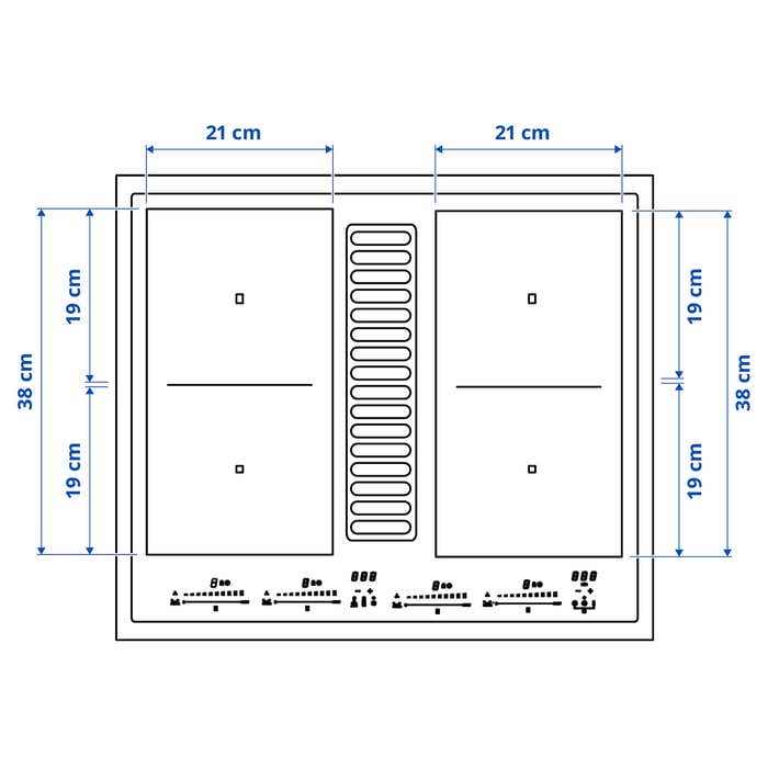 TÄCKNAN ind pl/unut aspir s kompl za recirk, IKEA 500/crna - IKEA
