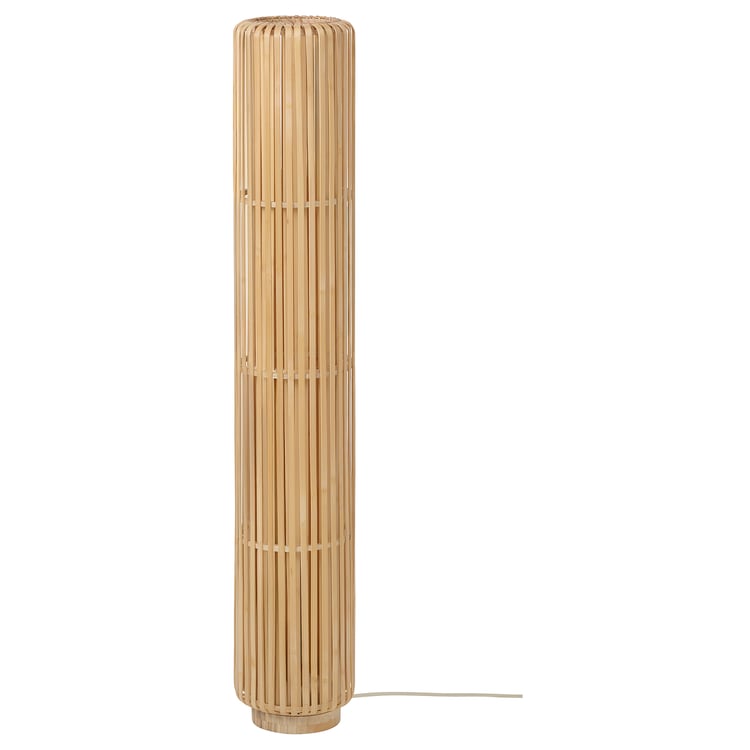 VARPTROSS podna lampa, bambus, 118 cm - IKEA