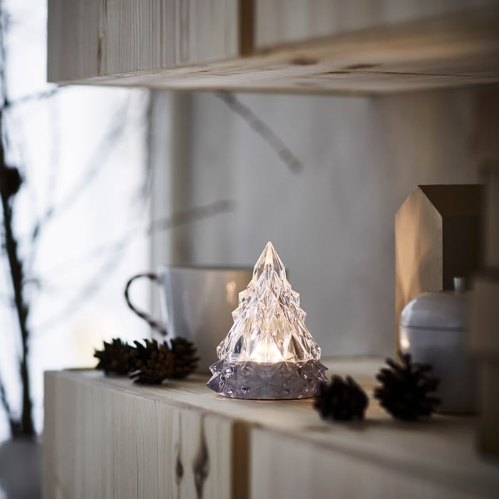 VINTERFINT LED ukrasna rasveta, na baterije, 11 cm - IKEA