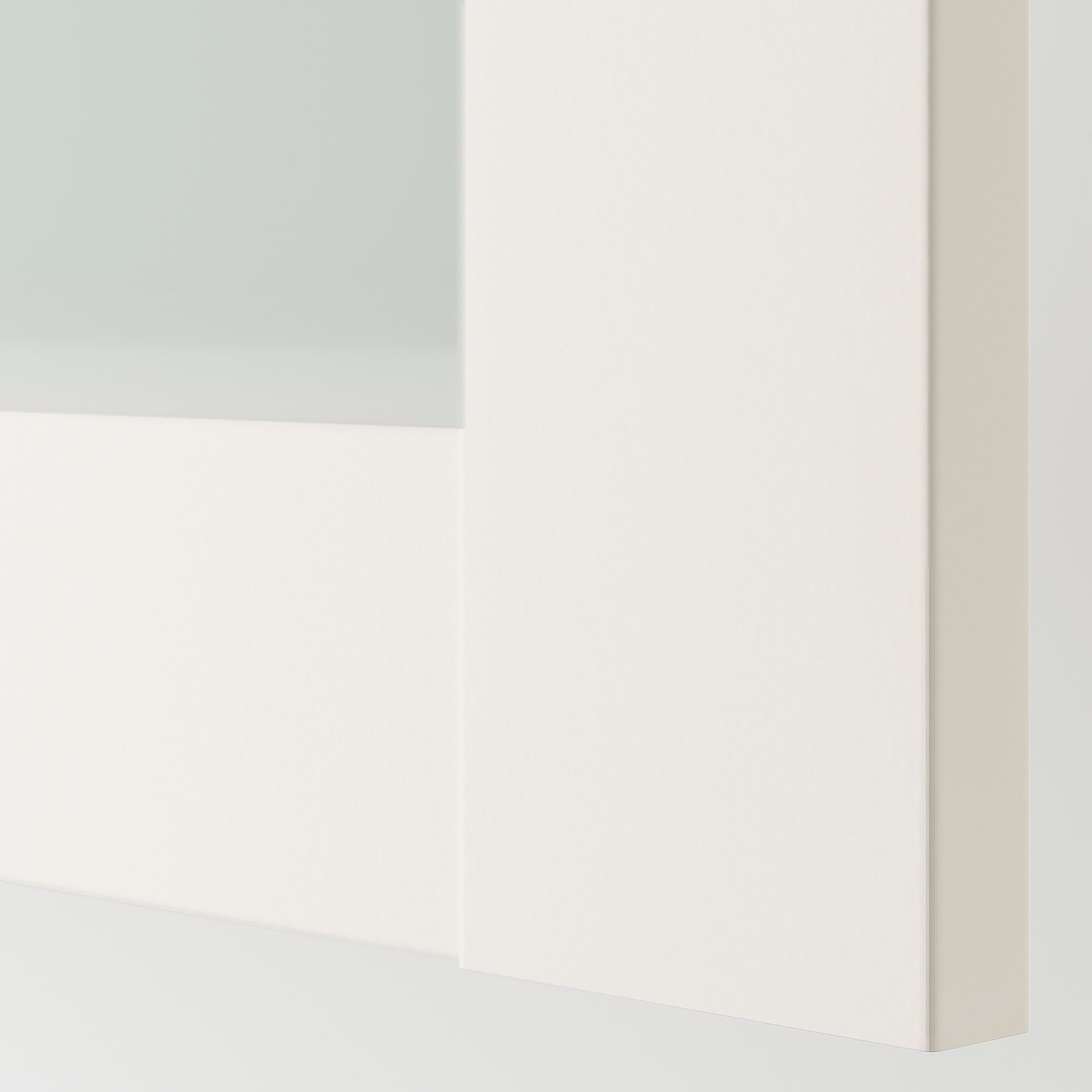 BERGSBO Door, frosted glass/white, 50x195 cm - IKEA