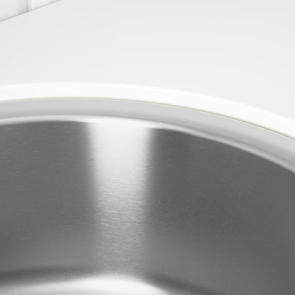 BOHOLMEN single-bowl inset sink, stainless steel, 45 cm - IKEA