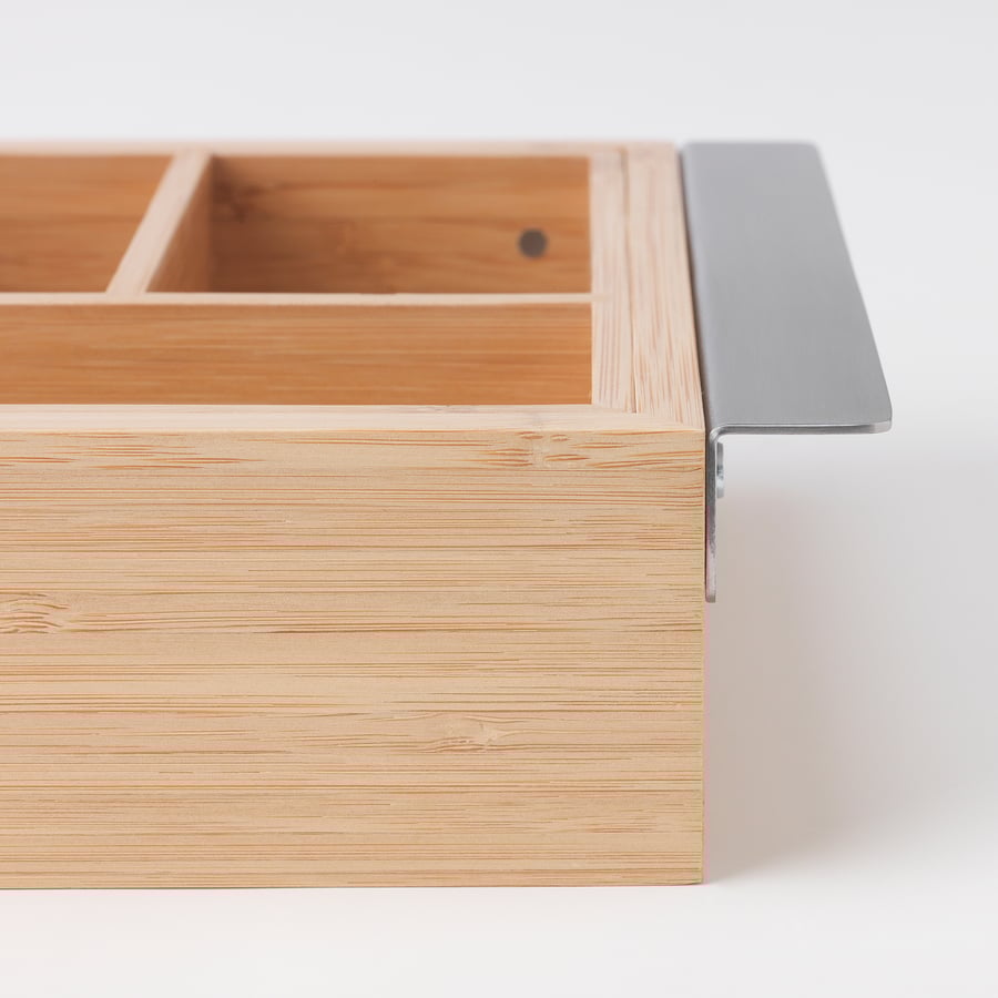 DRAGAN extendable box, bamboo, 35-51x21 cm - IKEA