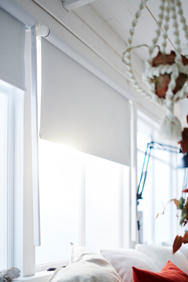 FRIDANS block-out roller blind, white, 100x195 cm - IKEA