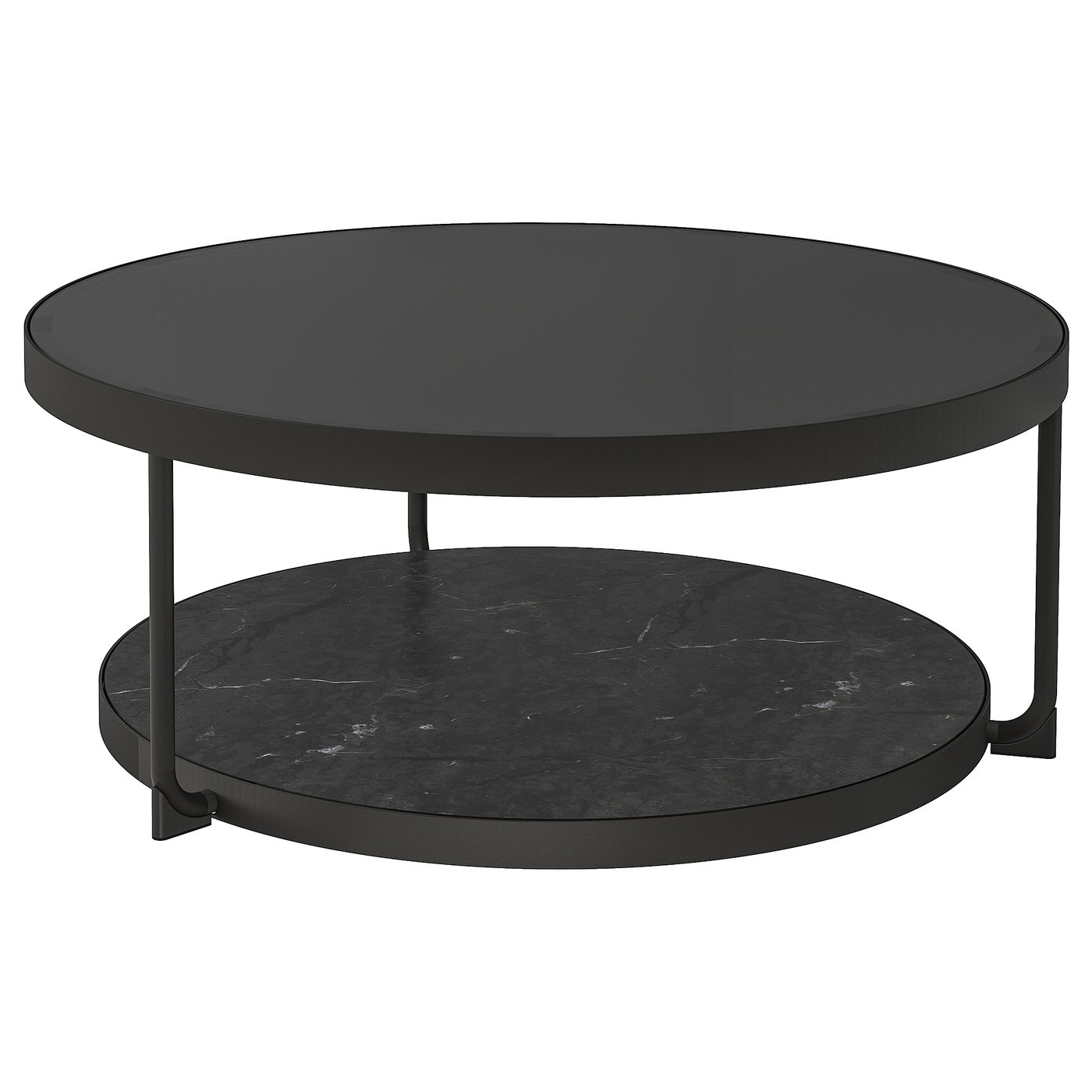 Anthracite-Black Glass Coffee Table from FRÖTORP - IKEA