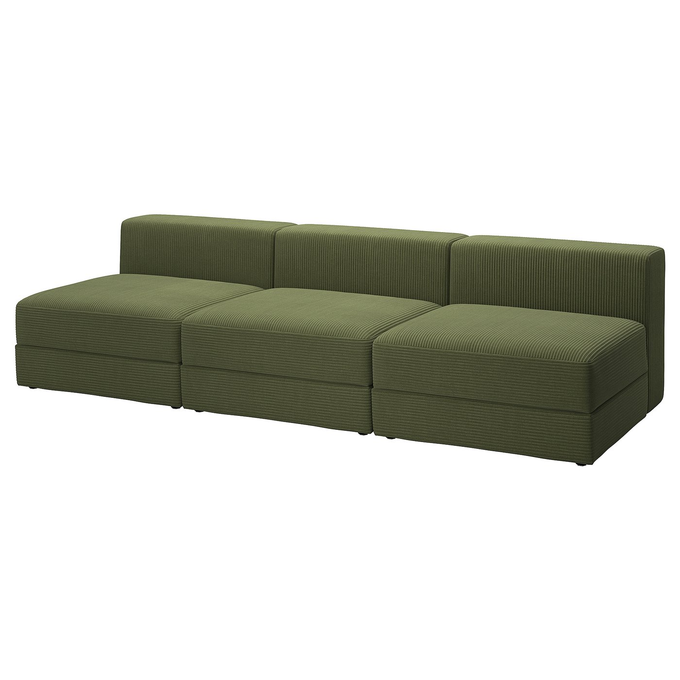 JÄTTEBO 4,5-seat modular sofa, Samsala dark yellow-green - IKEA