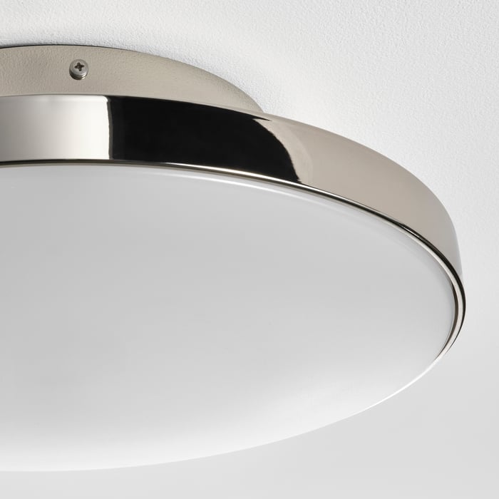 KABOMBA LED ceiling lamp, chrome-plated/glossy, 36 cm - IKEA