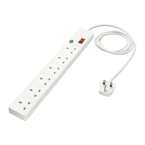 KOPPLA 6-way socket with anti-surge - IKEA