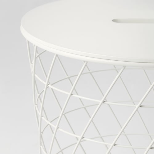 KVISTBRO storage table, white, 44 cm - IKEA