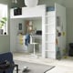 SMÅSTAD loft bed, white white/with desk with 2 shelves, 90x200 cm - IKEA