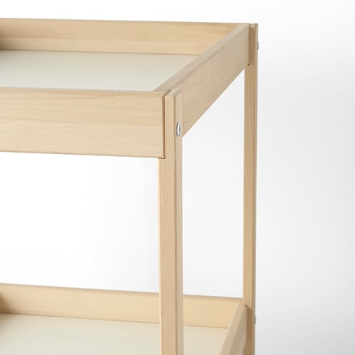 SNIGLAR Changing table, beech/white, 72x53 cm - IKEA