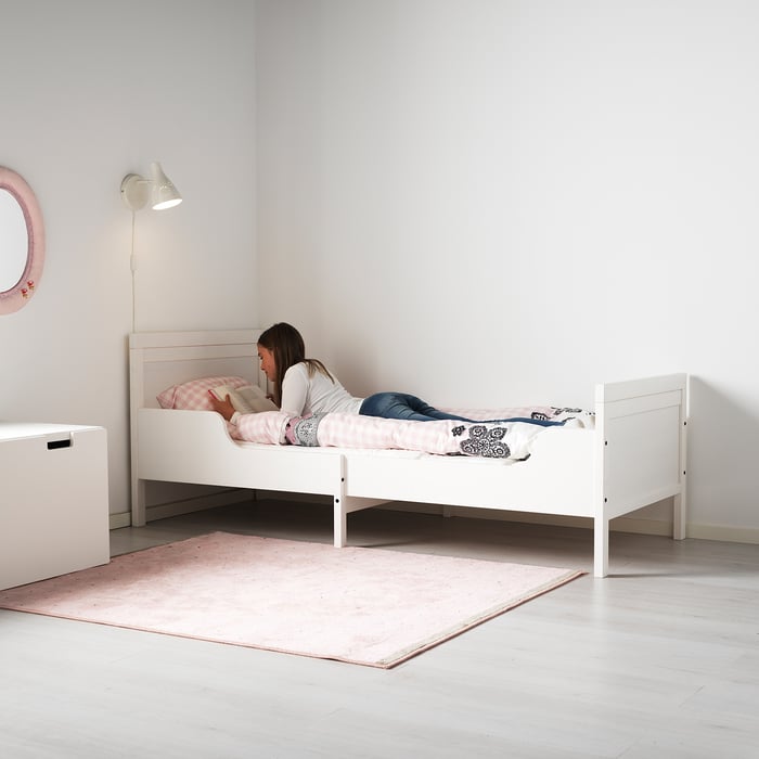 SUNDVIK Extendable bed - white - IKEA
