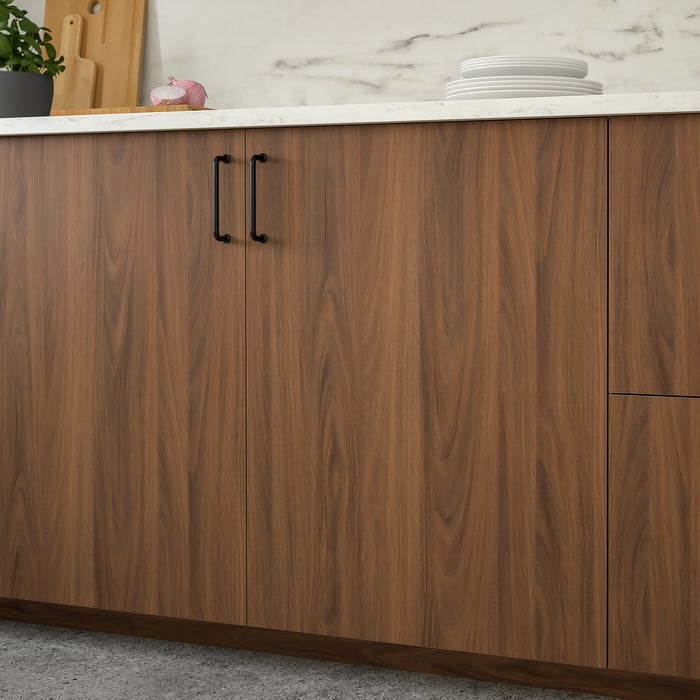 TISTORP door, brown walnut effect, 60x140 cm - IKEA