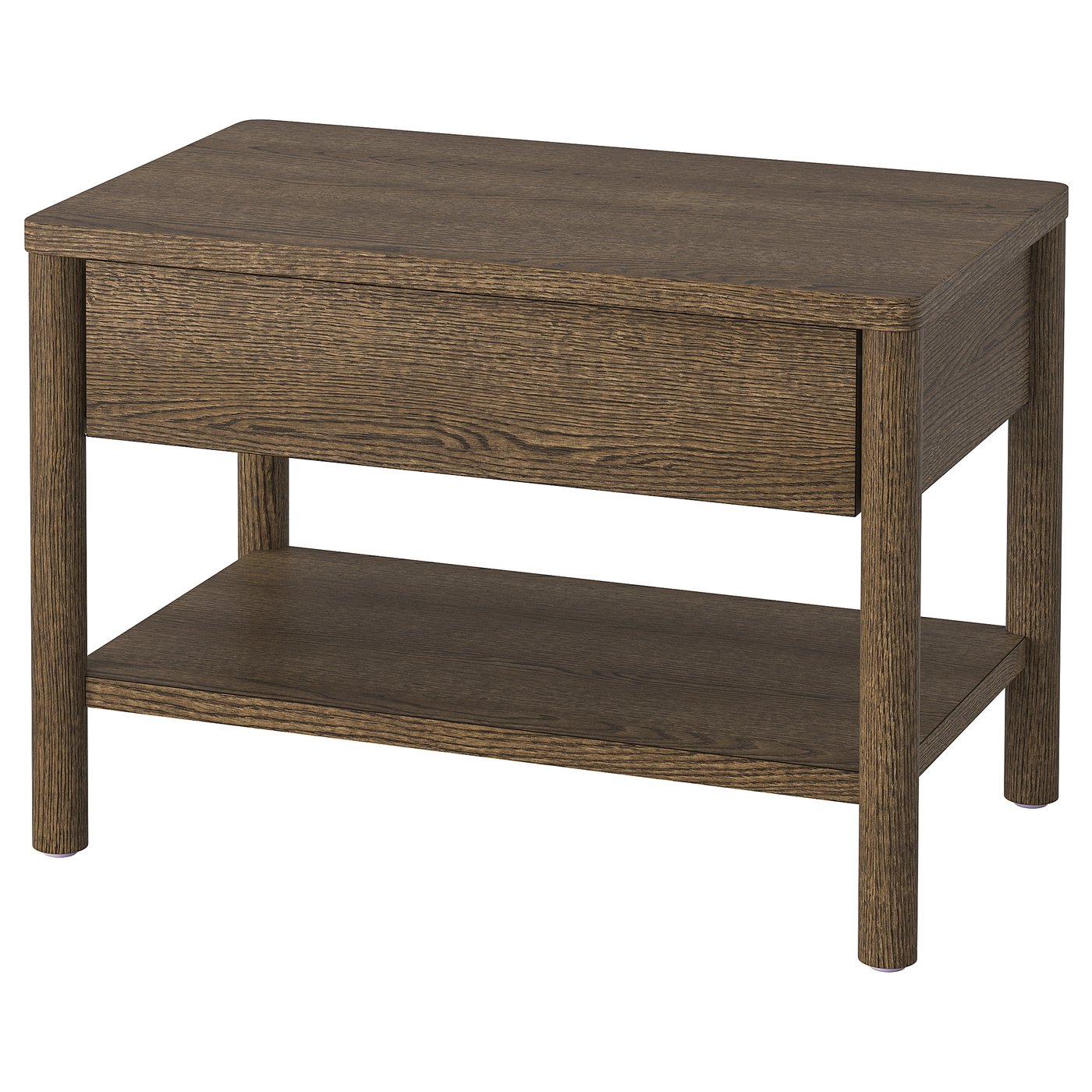 TONSTAD side table, brown stained oak veneer, 64x40 cm - IKEA