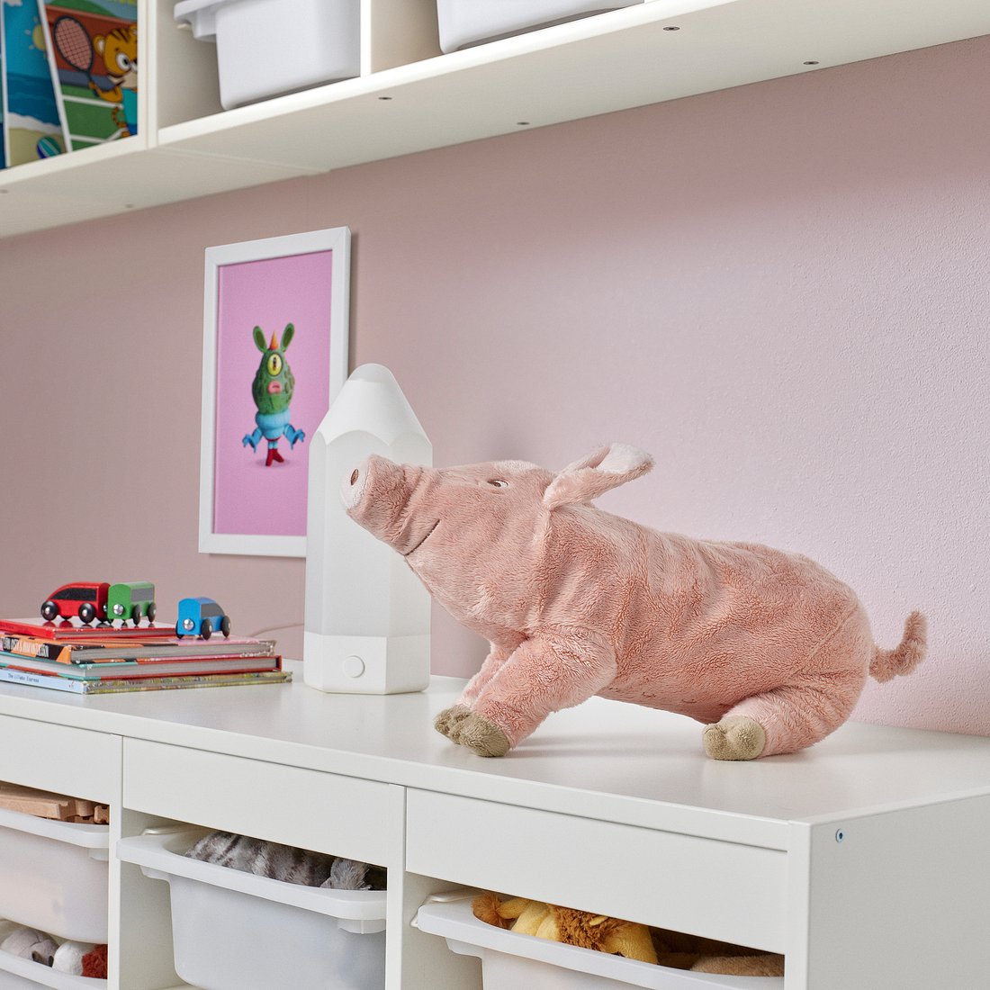 KNORRIG soft toy, pig/pink - IKEA Sweden