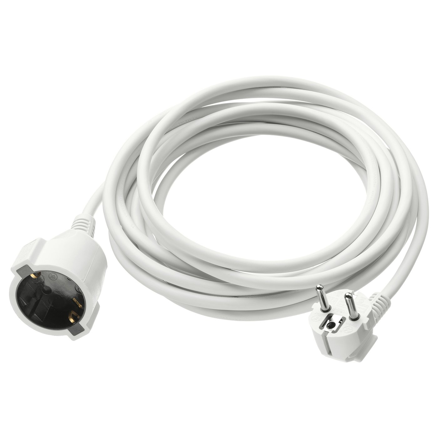 KOPPLA extension cord, earthed white, 5 m - IKEA Sweden