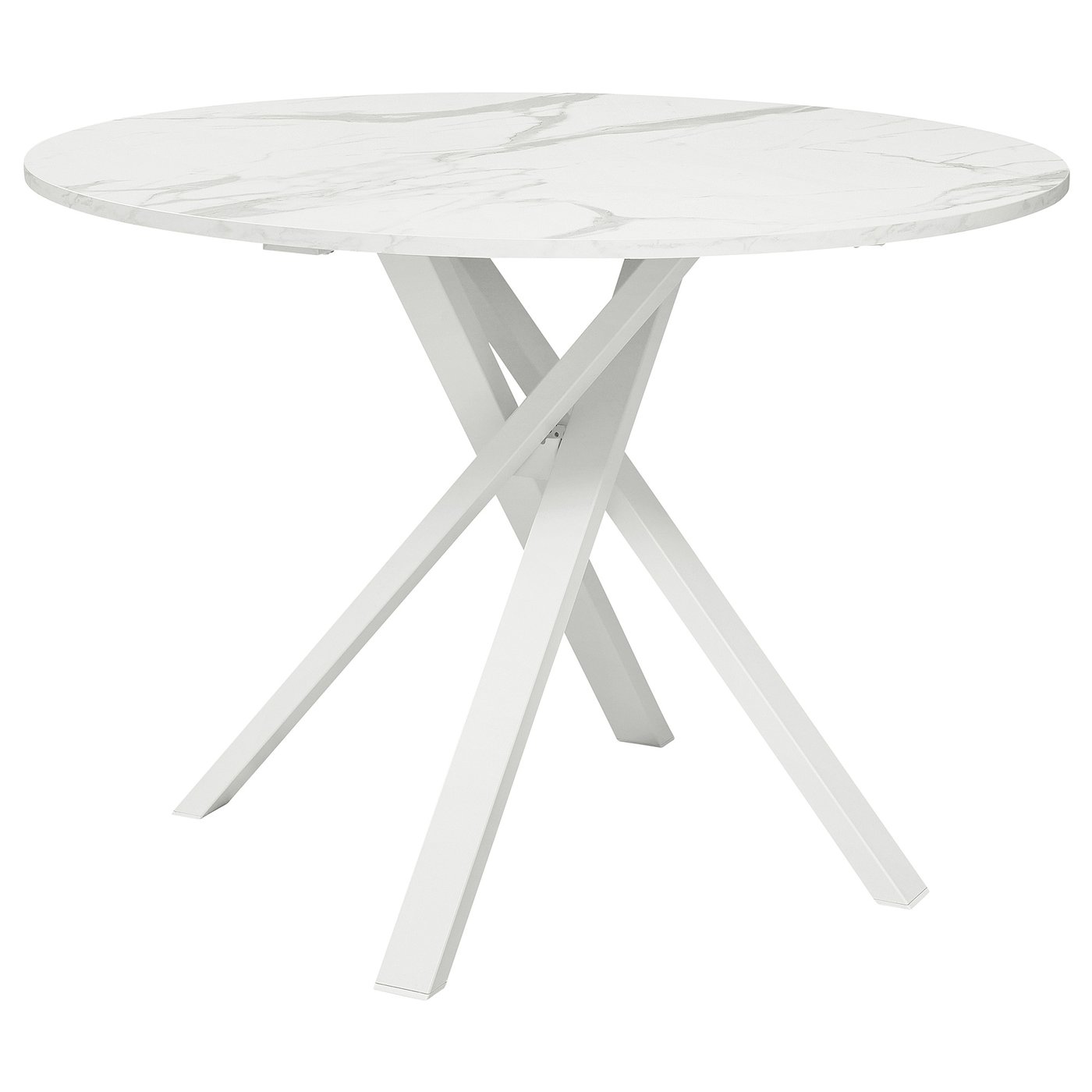 MARIEDAMM table, white marble effect, 105 cm - IKEA Sweden