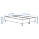 RENFJÄLLET pocket spring mattress base, incl leg firm/Kilanda dark blue ...