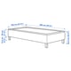 RENFJÄLLET pocket spring mattress base, incl leg firm/Kilanda dark blue ...
