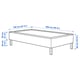 RENFJÄLLET pocket spring mattress base, incl leg firm/Knisa light beige ...