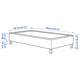 RENFJÄLLET pocket spring mattress base, incl leg firm/Tibbleby beige ...